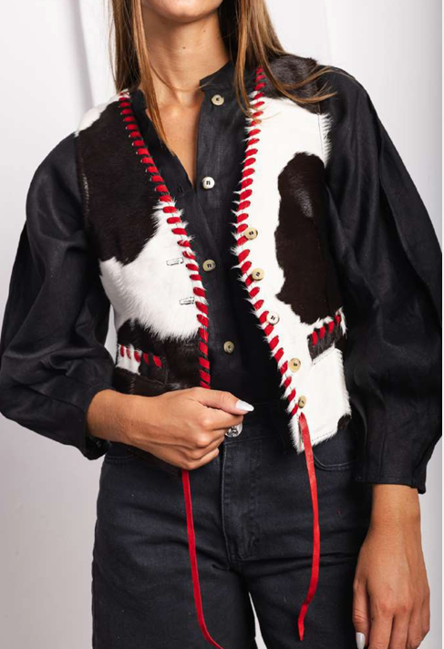 Lady Serrano Cowhide Vest – TYLER KINGSTON MERCANTILE